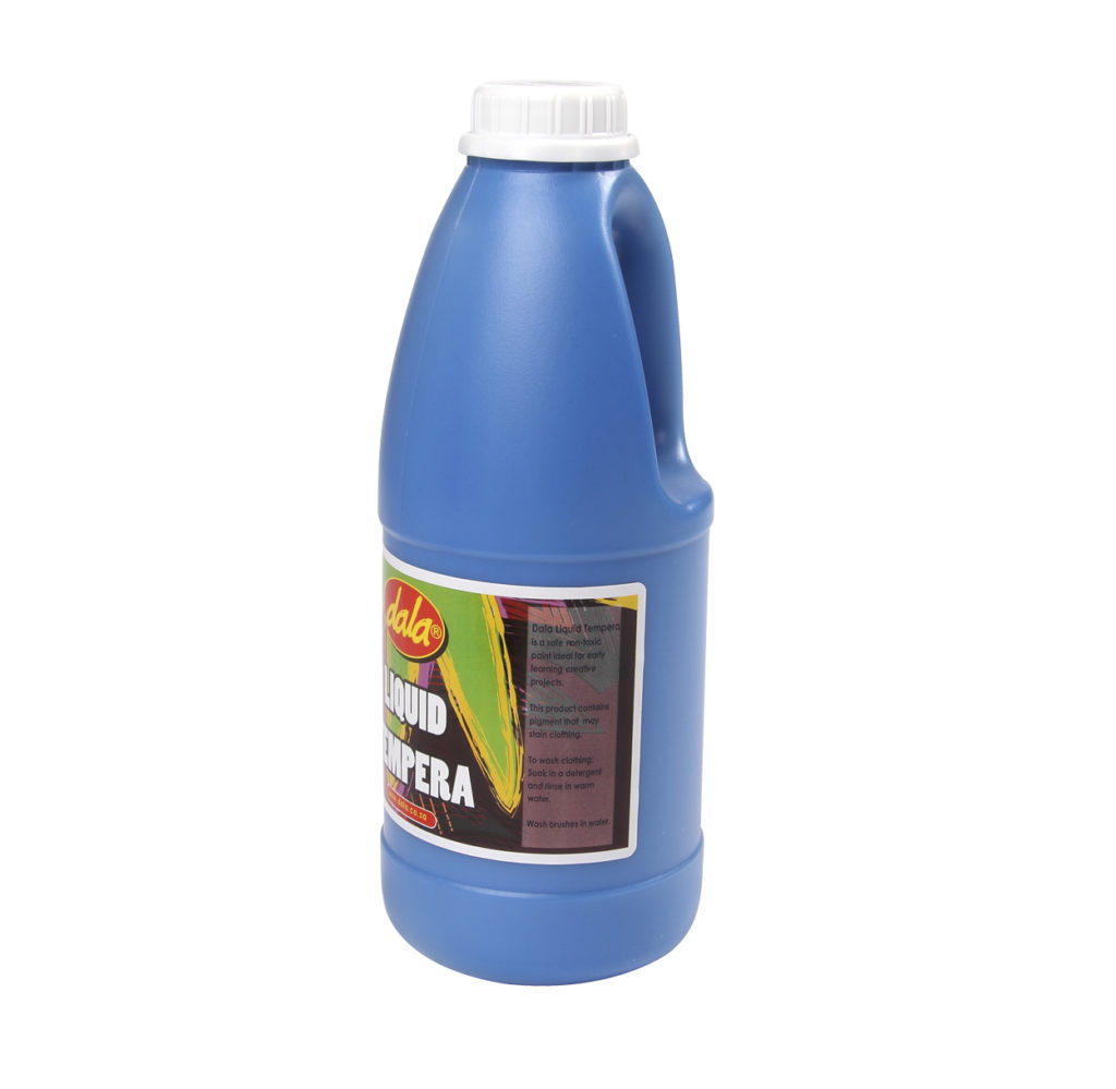 Liquid Tempera Paint 1L - Cyan Blue - Mambos Online Store
