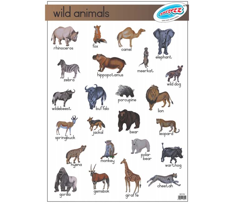 Wild Animals Poster - Mambos Online Store
