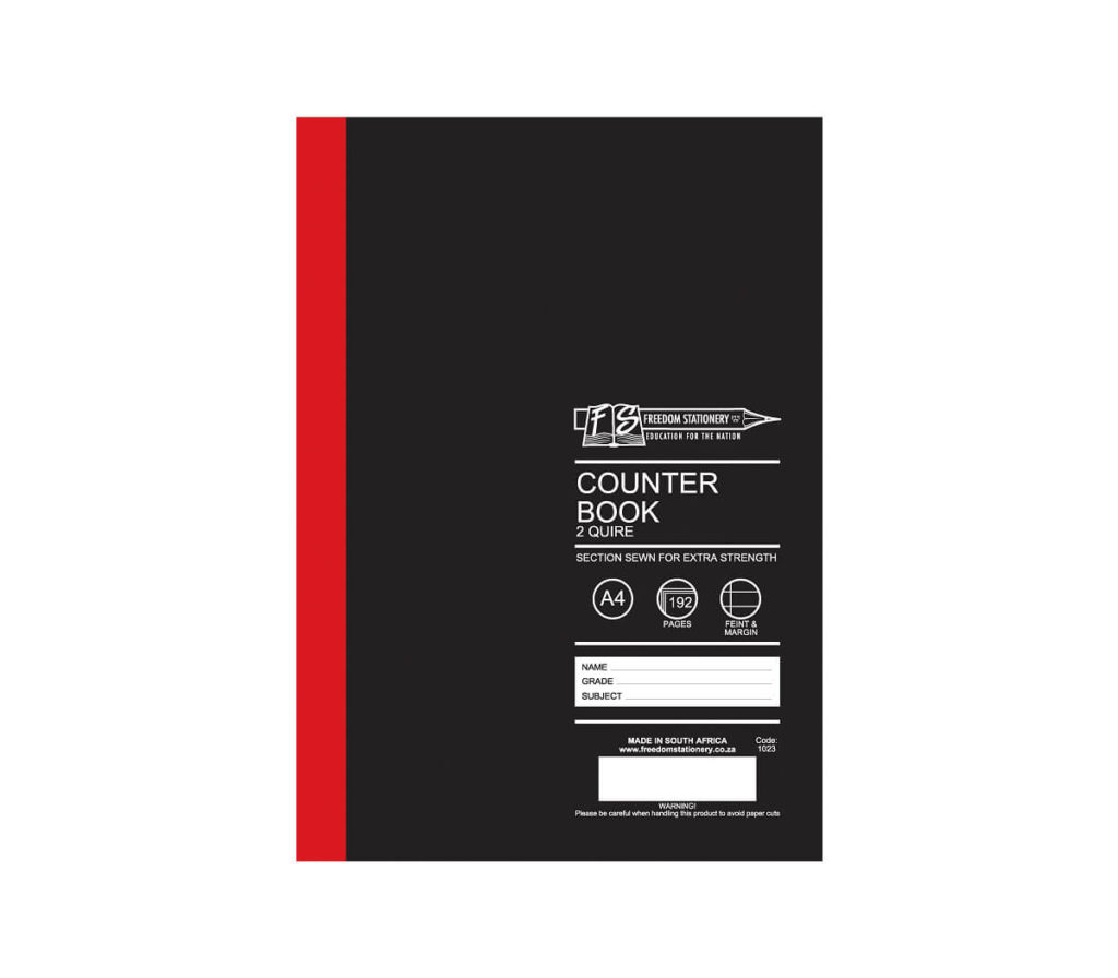 2 Quire / 192 pages A4 Counter Books F/M - Mambos Online Store