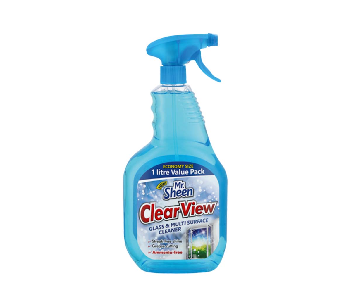 Mr. Sheen Clear View - Glass & Multisurface Cleaner 1lt - Mambos Online ...