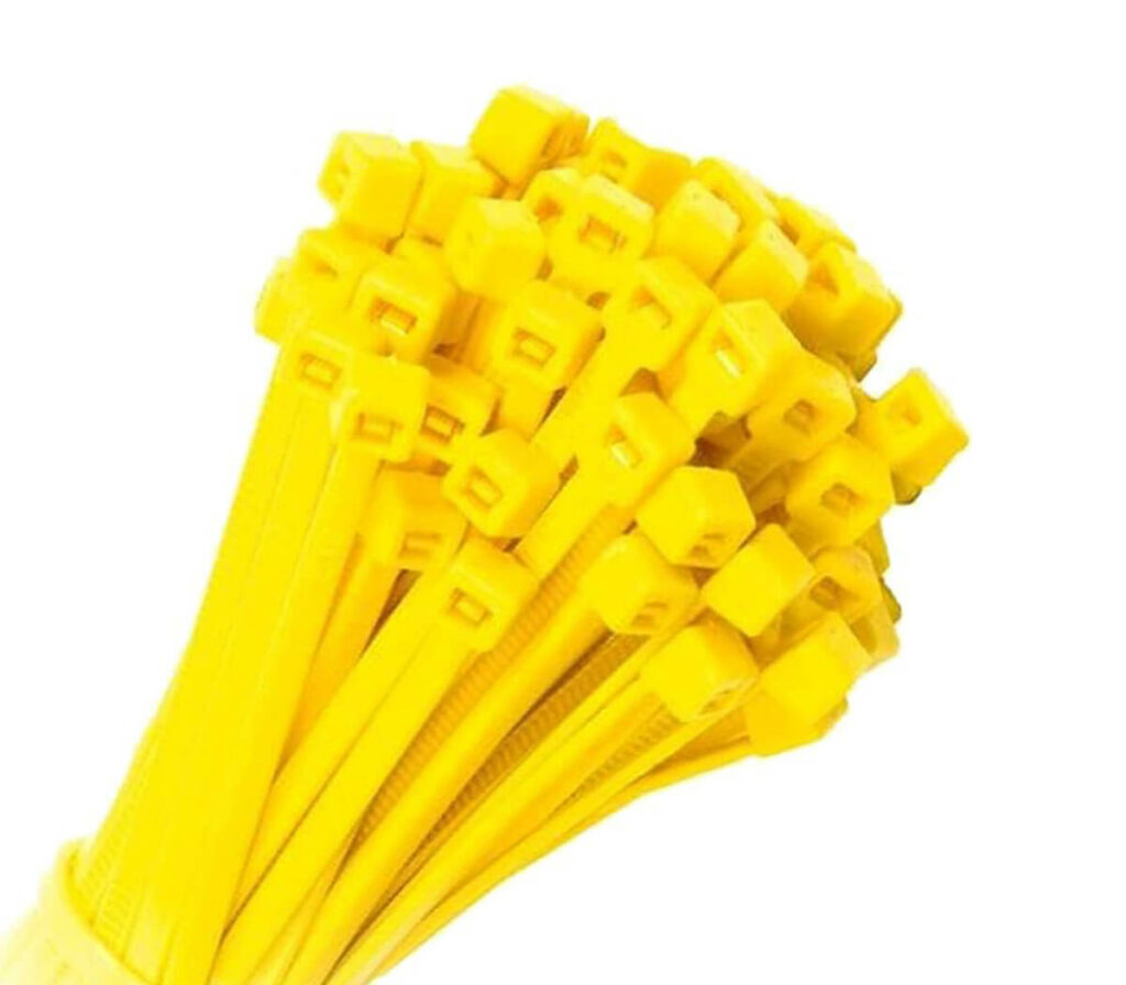 Cable Ties Yellow 4.7 x 200mm 100/pkt - Mambos Online Store
