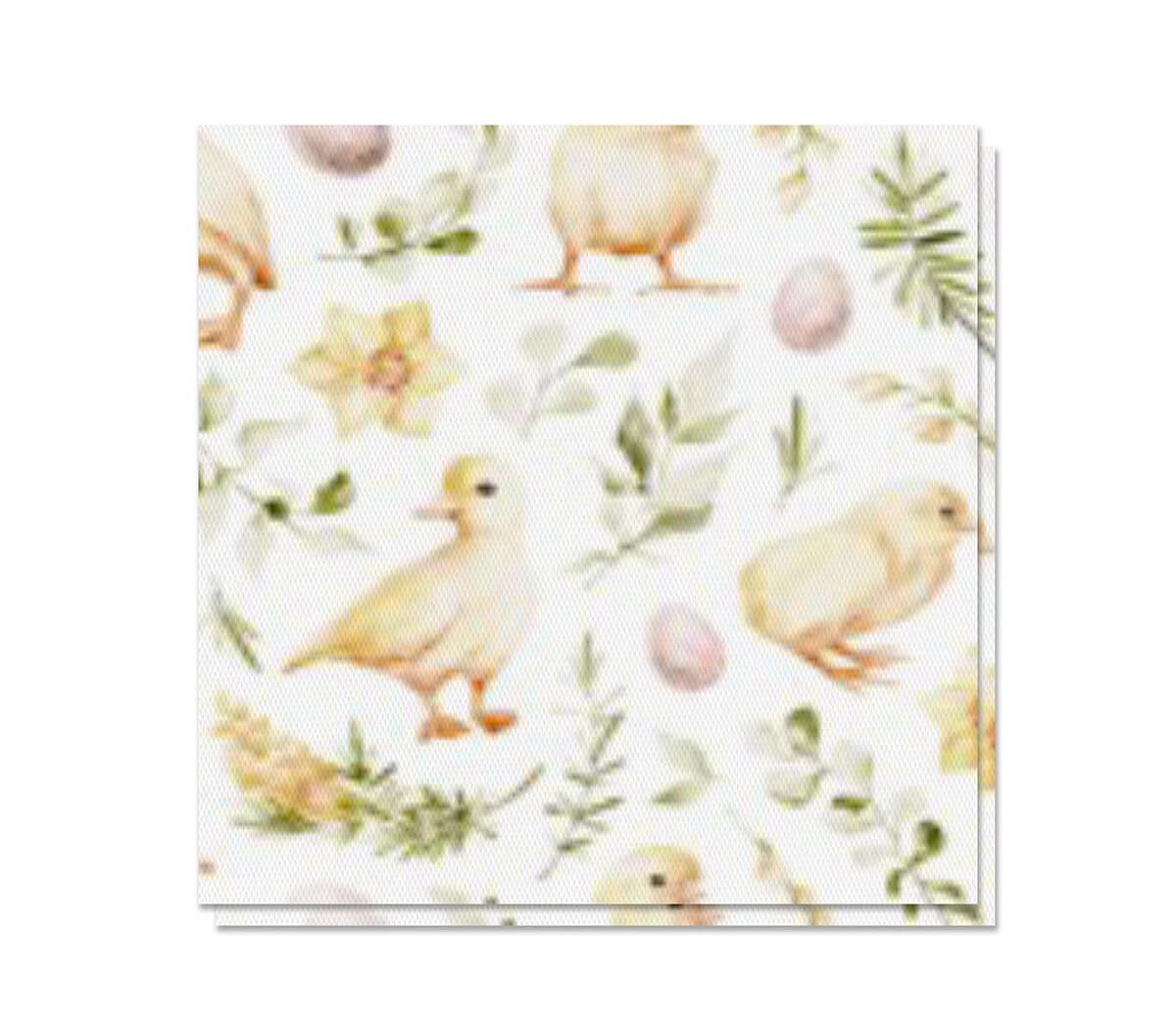 3Ply Lunch Napkins Chicken & Daffodil 20pcs 33x33cm - Mambos Online Store