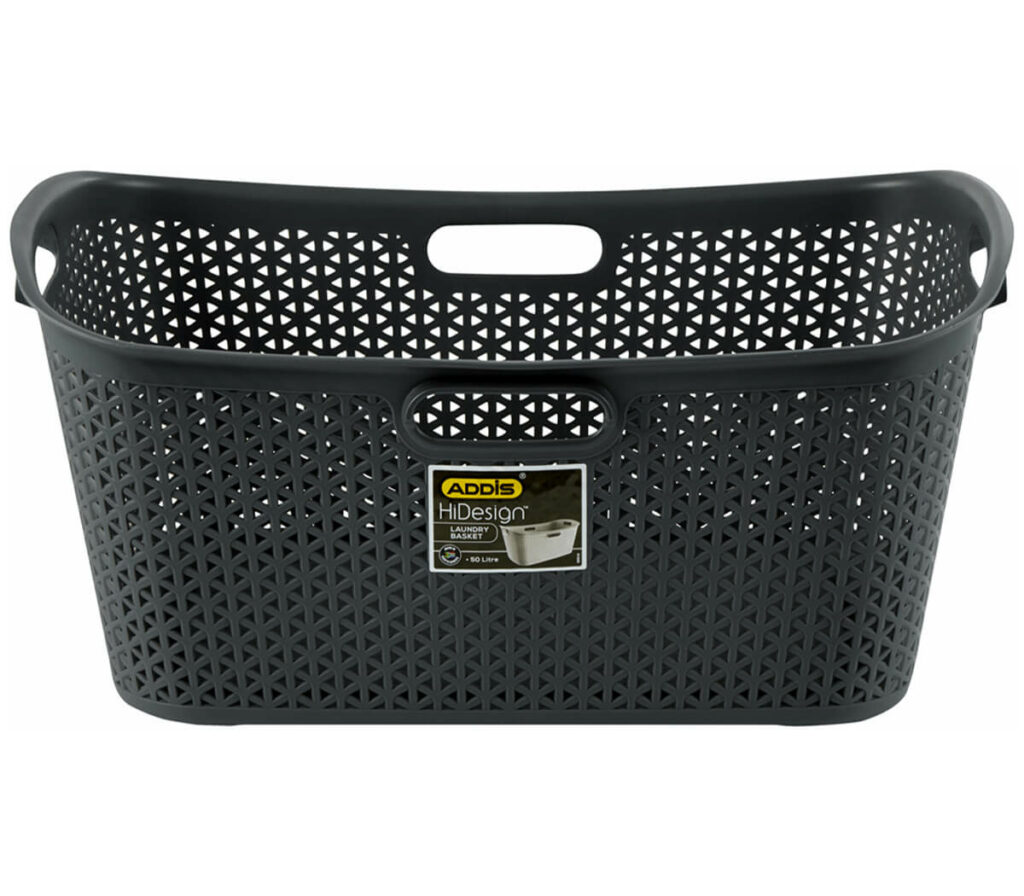 Addis HiDesign Laundry Basket 50L Dark Grey - Mambos Online Store