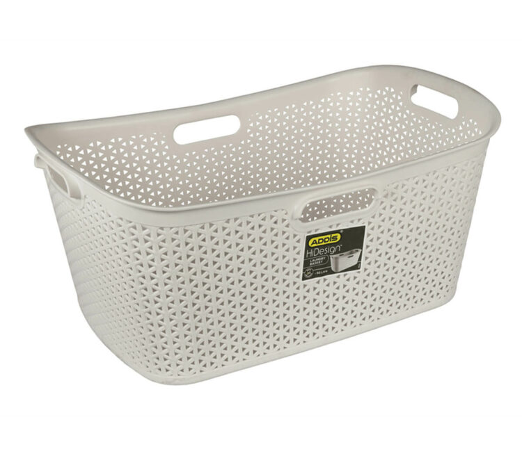 Addis High Design Laundry Basket 50l - Stone - Mambos Online Store