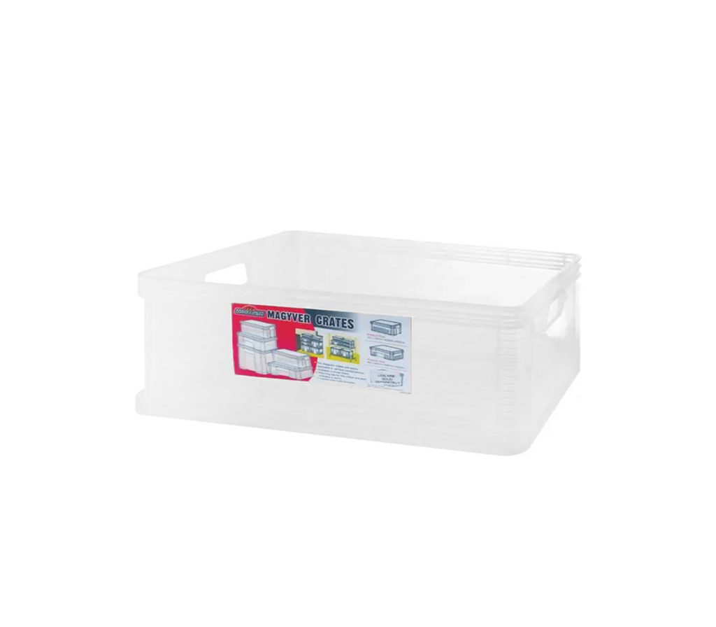 Stack and Store Clear Container (No lid) Small - 22L - Mambos Online Store