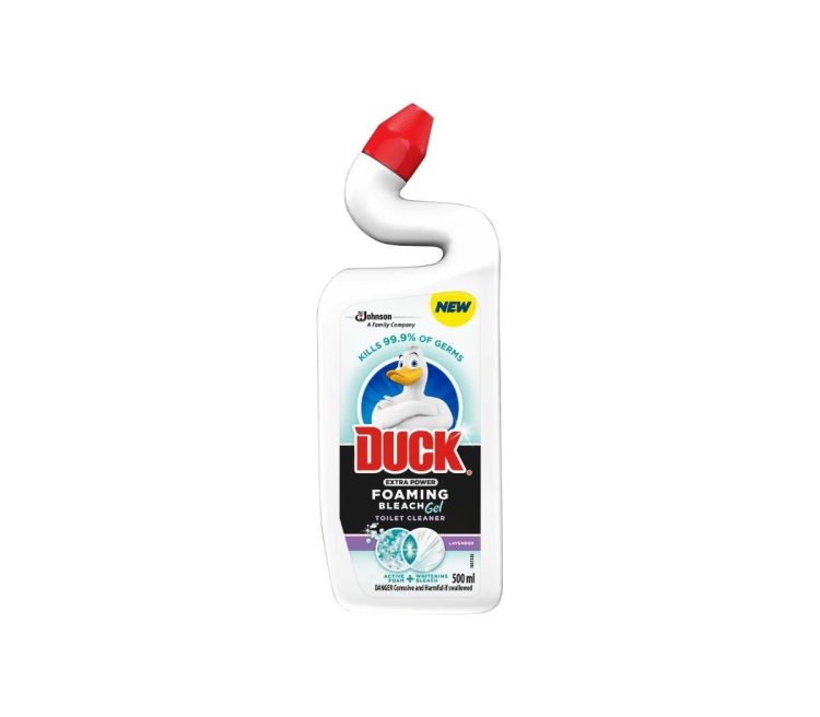 Duck Extra Power Foaming Bleach Toilet Cleaner Lavender 500l - Mambos ...