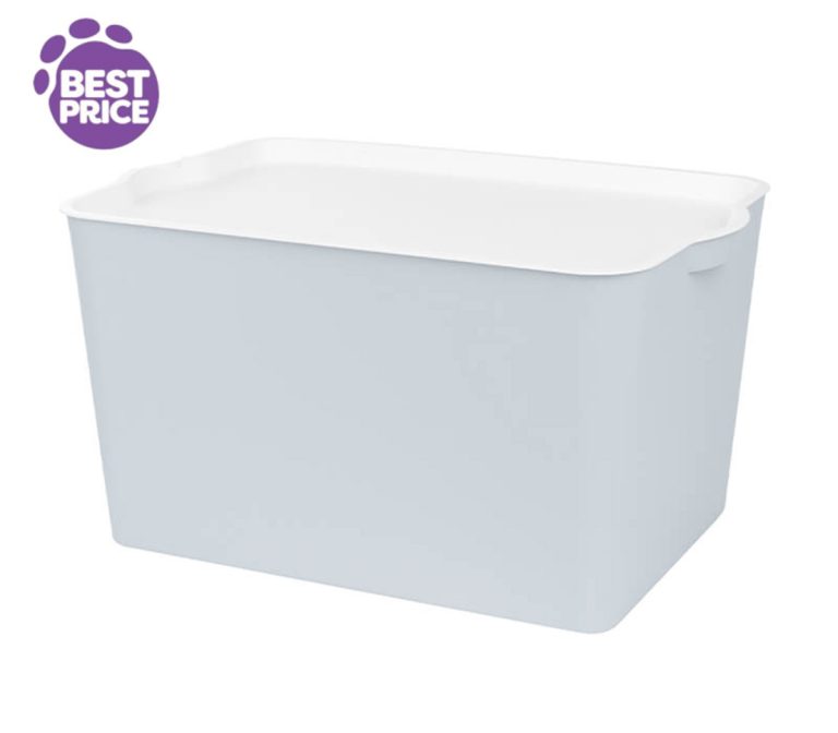 Buy 10 Venus Large Storage Box Sky Blue with White Lid (online deal ...