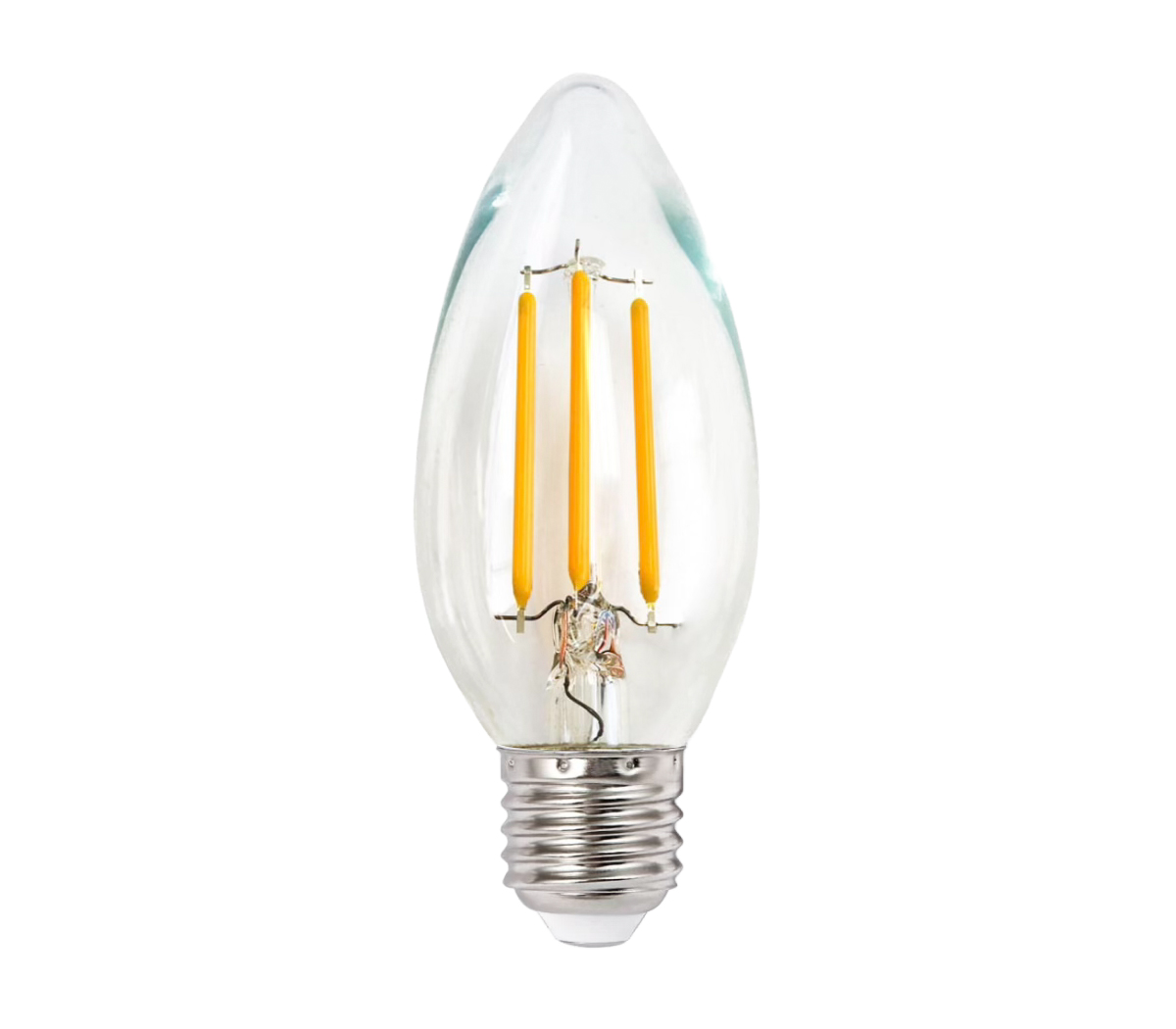 Synerji LED Candle Glass Filament Warm White E27 ES 4.5W - Mambos ...