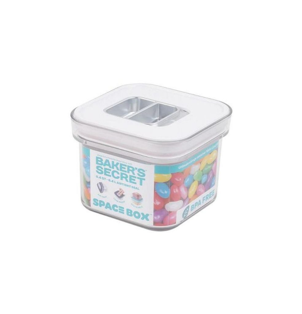 SPACE BOX Square airtight plastic container 0.4L - Mambos Online Store